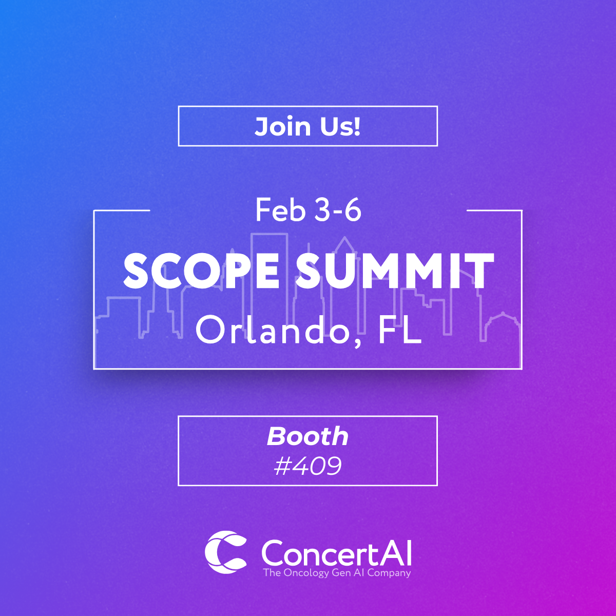 Meet at SCOPE 2025 | ConcertAI